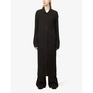 Le Kasha Ribbed Long Cashmere Knit Cardigan