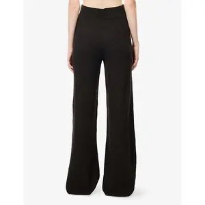 Le Kasha Ribbed Straight-leg Cashmere Knit Trousers