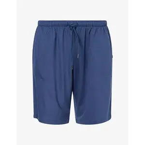 Derek Rose Basel Micro Modal-jersey Lounge Shorts Xxl - Blue