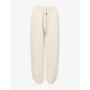 Fear Of God Classic Embossed-logo Cotton-jersey Jogging Bottoms - Oatmeal Heather
