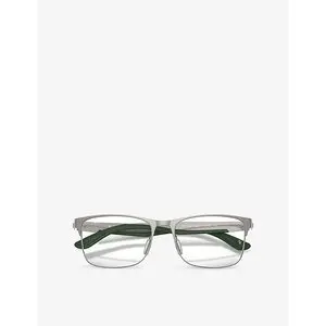 Ray-ban Rx7550 Square-frame Metal Optical Glasses - Silver