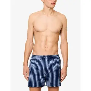Derek Rose Wellington Classic-fit Cotton Boxer Shorts