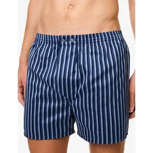 Derek Rose Wellington Classic-fit Cotton Boxer Shorts