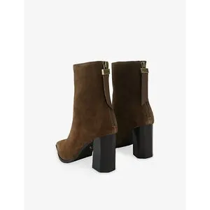 Kurt Geiger Lilly Suede Heeled Ankle Boots