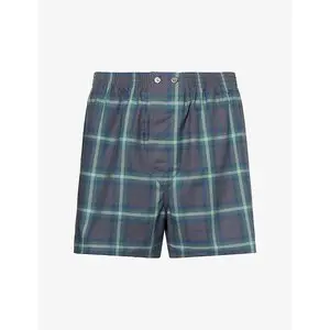 Derek Rose Barker Classic-fit Cotton Boxer Shorts - Charcoal