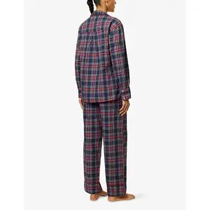 DAMSON MADDER Antonella Check Cotton-flannel Pyjama Set