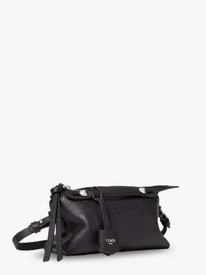Fendi Boston Leather Handbag - Black