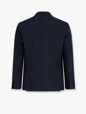 LARDINI Cashmere Blazer With Iconic Metal Pin