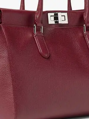 Fendi Peekaboo Tote Leather Shoulder Bag