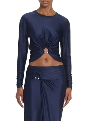 Rabanne Jersey Ring Crop Top