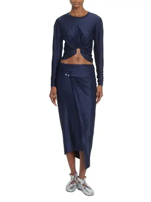 Rabanne Jersey Ring Crop Top