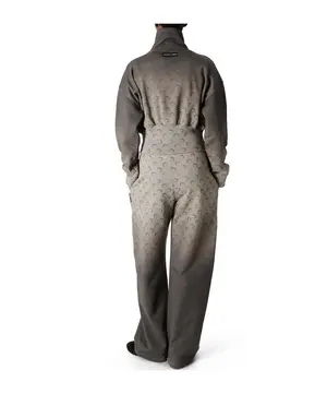 MARINE SERRE High-neck Long-sleeve Slim-fit Sweatshirt