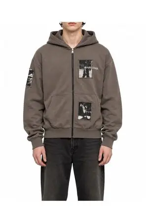 MISBHV Warszawa Patched Zipped Hoodie - Black