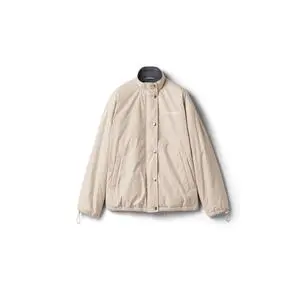Miu Miu Panama Cotton And Fleece Blouson Jacket - Limestone