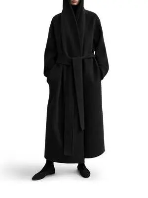 TOTEME Long Wool Coat With Hood