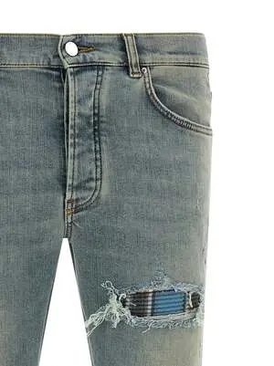 Amiri Flannel Mx1' Jeans