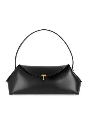 TOTEME T-lock Leather Shoulder - Black