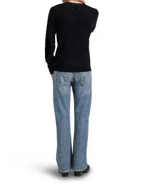 MAISON MARGIELA Color-block Crew-neck Sweater