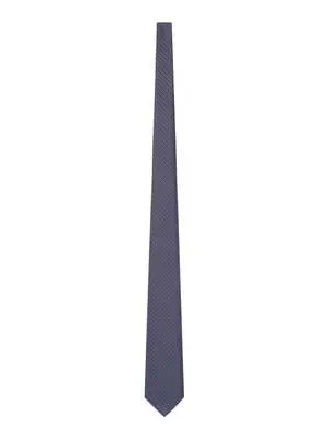 Kiton Fabric Tie With Micro Geometric Pattern - Multicolor