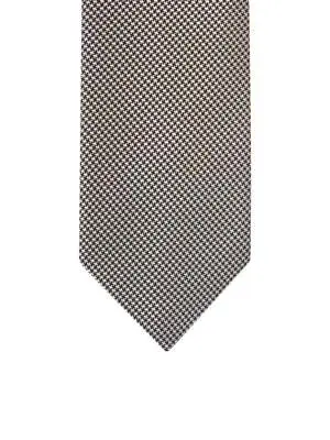 TOM FORD Silk Tie With Houndstooth Pattern - Multicolor