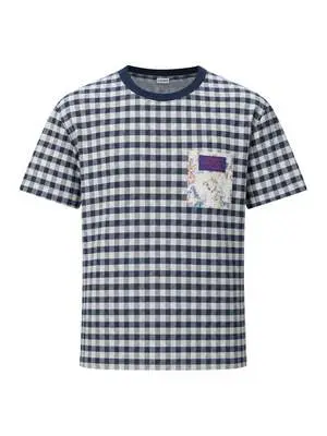 Loewe Checked Jacquard Cotton Jersey T-shirt - Multicolor