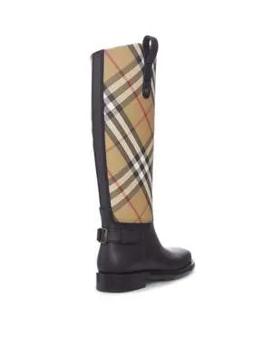 Burberry Rainboots Equestrian Check
