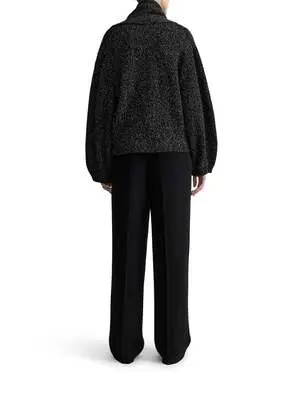 TOTEME Oversized Cardigan In Mélange Knit - Multicolor