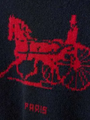 Celine Lambswool Crew-neck Sweater
