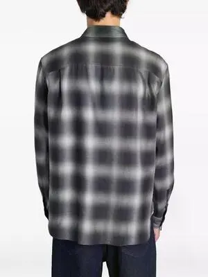 Maison Kitsuné Check-print Logo-embroidered Shirt