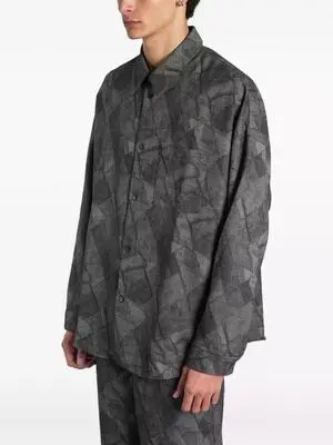 Maison Kitsuné Geometric-print Shirt