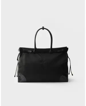 Prada Bonnie Re-nylon And Leather Tote Bag
