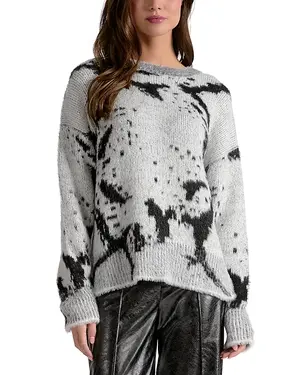 Elan Cheetah Crewneck Sweater - Python