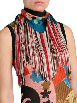 Etro Fringed Paisley Scarf