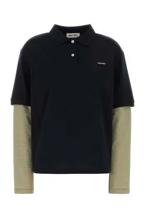 Miu Miu Oversized Cotton Polo Shirt