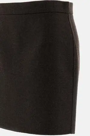 Max Mara Short Pure Felted Wool Skirt - Multicolor