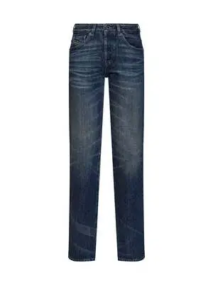 DIESEL® Blue Denim D-liet-fsj1 Regular Mid-rise Jeans - Multicolor