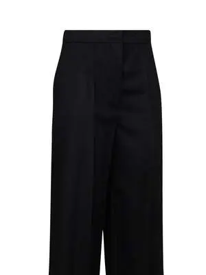 Max Mara Black Wool Mstmarengo Culotte Trousers
