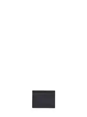 Saint Laurent Black Smooth Leather Card Holder - Multicolor