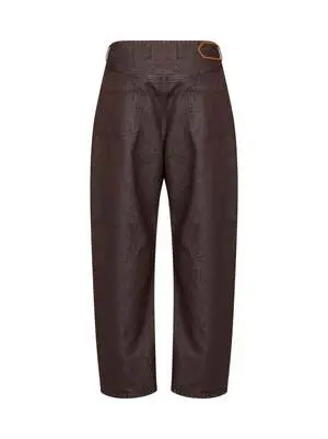 Jacquemus Brown The De-nîmes Denim Tempo Curved-leg Jeans