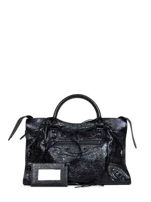 Balenciaga Black Le City Medium Bag Handbag - Multicolor