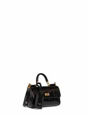 Dolce & Gabbana Black My Sicily Mini Handbag