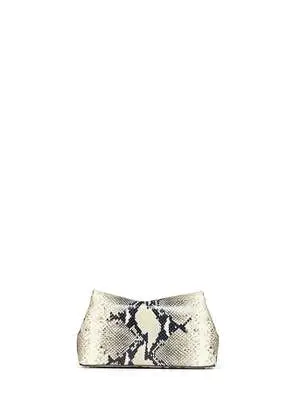 TOTEME Black And Ecru T-lock Clutch With Shoulder Strap