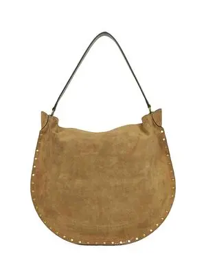 Isabel Marant Étoile Taupe Oskan Hobo Soft Shoulder Bag
