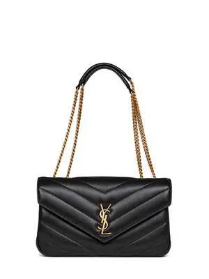 Saint Laurent Black Loulou Medium Shoulder Bag - Multicolor