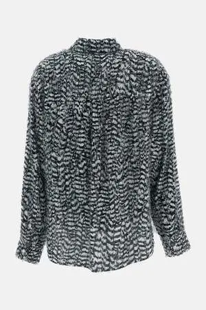Bottega Veneta Feather-effect Viscose Fil Coupé Shirt