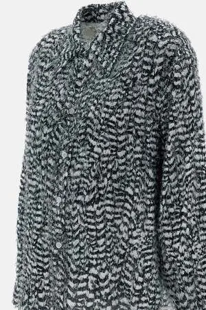 Bottega Veneta Feather-effect Viscose Fil Coupé Shirt
