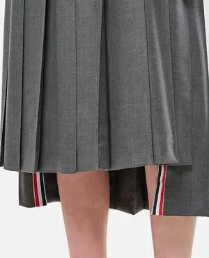 Thom Browne Midi Pleated Skirt