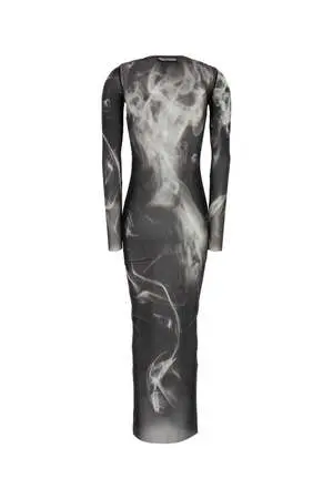 JEAN PAUL GAULTIER Printed Tulle Dress