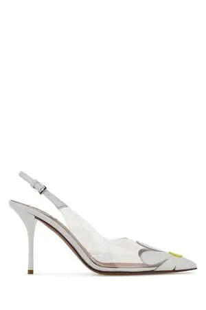 Alaïa Two-tone Pvc And Leather Bloom Pumps - Multicolor