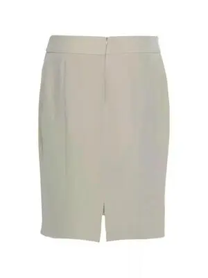 Giorgio Armani Crepe Pencil Short Skirt - Neutrals